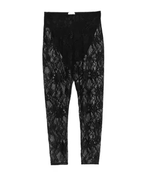 Andamane Loli Lace-panelled Cropped Trousers - Black