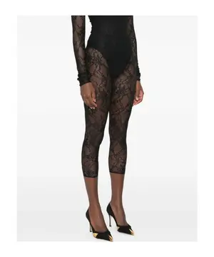 Andamane Loli Lace-panelled Cropped Trousers