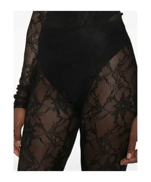 Andamane Loli Lace-panelled Cropped Trousers
