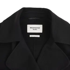 Max Mara Belted Long Coat - Black