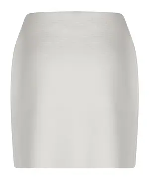 Fabiana Filippi Wool Skirt With Ribbed Details