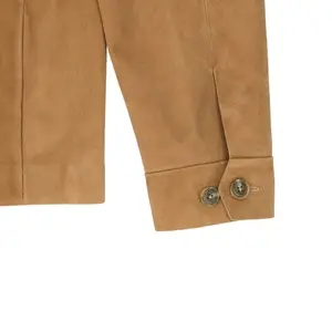 Hugo Boss Suede Button-up Leather Jacket