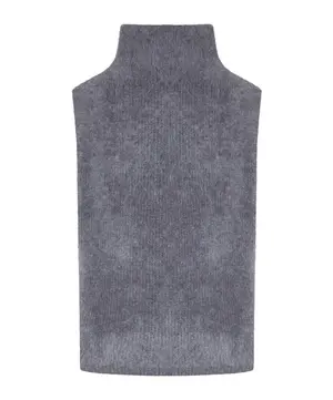 LISA YANG Turtleneck Vest Sweater