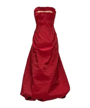 Magda Butrym Pleated Corset Bubble Midi Dress