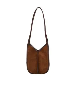Hereu Calella Suede Shoulder Bag - Brown