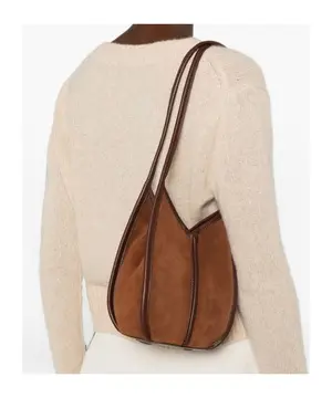 Hereu Calella Suede Shoulder Bag