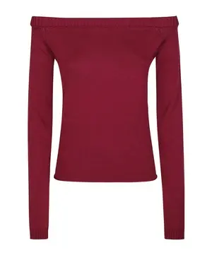 IRO PARIS Long-sleeve Knit Top - Red