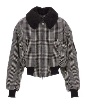 Stella McCartney Checked Bomber Jacket