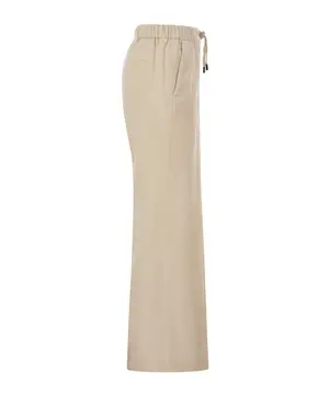 Peserico Elasticated Waist Tapered Leg Trousers
