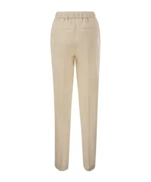 Peserico Elasticated Waist Tapered Leg Trousers