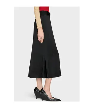 MAISON MARGIELA Washed Silk Satin Midi Skirt