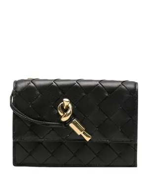 Bottega Veneta Flip Wallet - Black