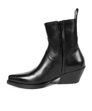 ANN DEMEULEMEESTER Imme Pointed-toe Ankle Boots