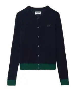 Zadig&Voltaire Missya Logo-embroidered Cardigan