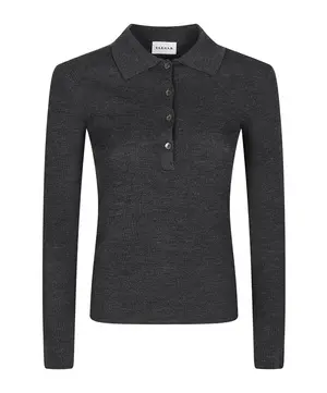 P.a.r.o.s.h Long Polo Neck Long Sleeve Sweater - Antracite
