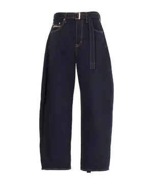 Sacai Belt-loop Jeans - Navy