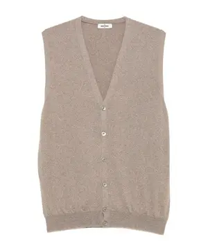 GRAN SASSO Sleeveless Knit Vest - Nude