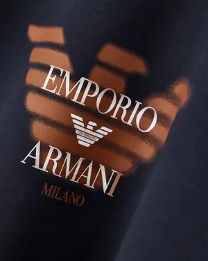 Emporio Armani Double Jersey Sweatshirt With Logo