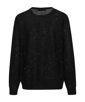 Fabiana Filippi Crew Neck Sweater With Ribbed Details