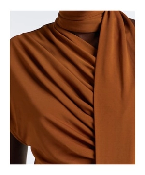 Christopher Esber Vienna Draped Scarf-detail Jersey Top
