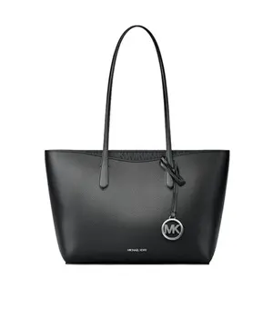 Michael Kors Arden Large Pebbled Leather Tote Bag - Black