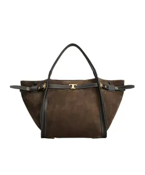 TOD'S T Signature Small Shoulder Bag - Brown