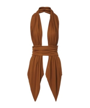 Christopher Esber Scarf Halterneck Jersey Top