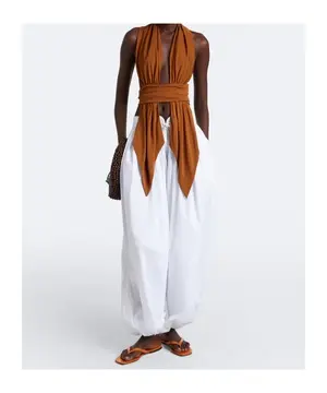 Christopher Esber Scarf Halterneck Jersey Top