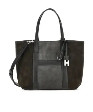 Hogan Script Shopping Bag Small - Brown-grey