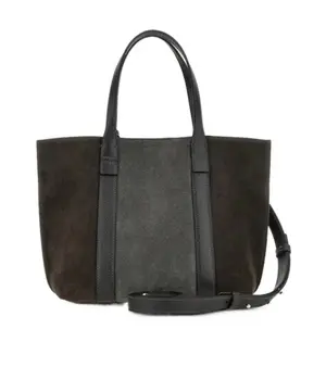 Hogan Script Shopping Bag Small - Brown-grey