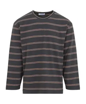 JIL SANDER Striped Long Sleeve T-shirt - No