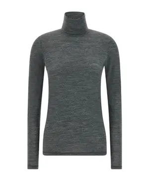 JIL SANDER Mock-neck T-shirt - Gray