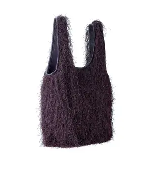Dries Van Noten Ruffled Small Top Handle Bag
