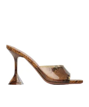 Amina Muaddi Lupita 95 High-heeled Sandals - Tan