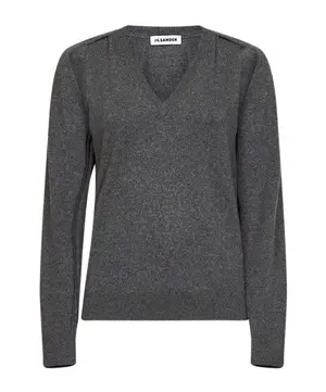 JIL SANDER V-neck Sweater - Black