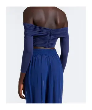 Christopher Esber Marin Draped Off-shoulder Top