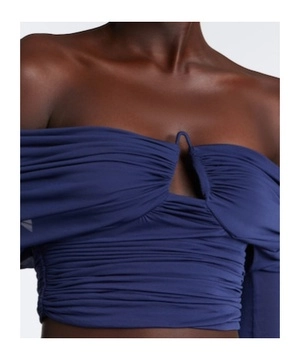 Christopher Esber Marin Draped Off-shoulder Top