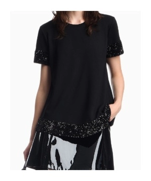 Emporio Armani Embellished Short-sleeve Jumper