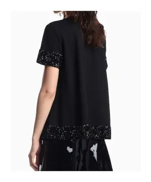 Emporio Armani Embellished Short-sleeve Jumper
