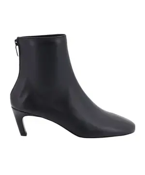 TOTEME Stiletto-heel Zipped Ankle Boots - Black