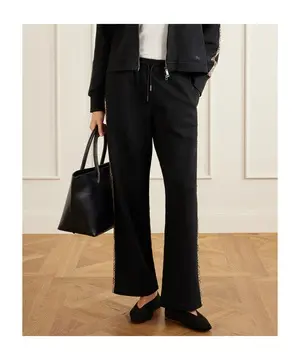 Burberry Drawstring Jogger Pants With Monogram Detail