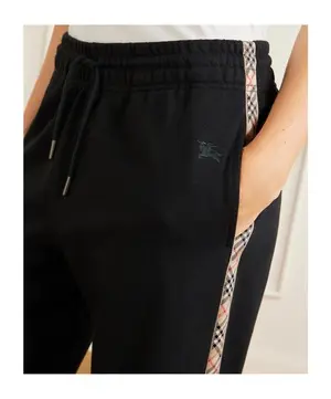 Burberry Drawstring Jogger Pants With Monogram Detail