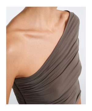 Magda Butrym Floral-print Draped Off-the-shoulder Top