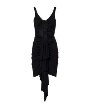 Christopher Esber Salacia Ruched Jersey Minidress - Black