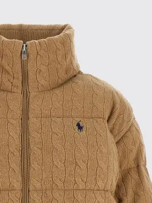 Polo Ralph Lauren Cable Wool-cashmere Puffer Jacket - Light Brown