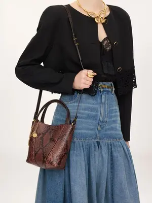 Chloé Small Spin Tote Bag - Redwood