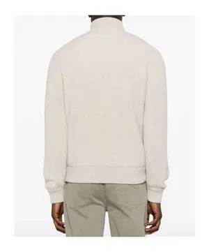 Brunello Cucinelli High-neck Buttoned Jacket - Gray