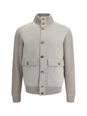 BRUNELLO CUCINELLI Brunello Cucinelli High-Neck Buttoned Jacket