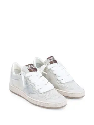 GOLDEN GOOSE Ballstar Low-top Sneakers - Cream/gray