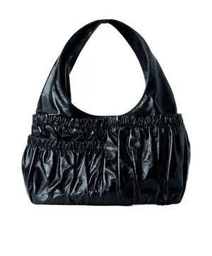Marni Gathered Leather Tote
